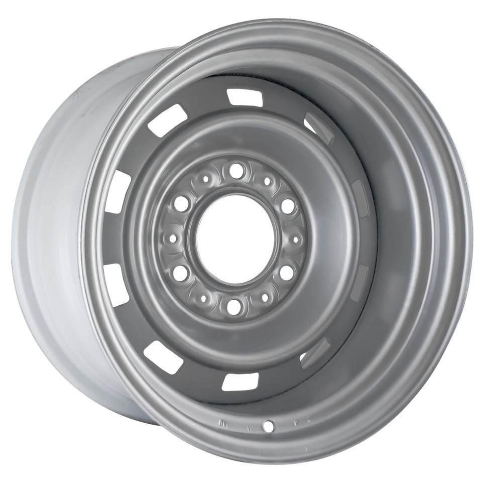 Painted Silver 15x8 10 Slot Steel Wheel 6X5.5 Bolt Pattern | eBay