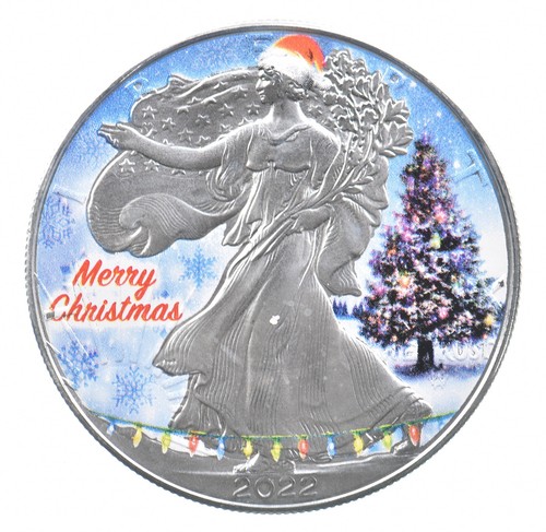 2022 Beautifully Painted/Sticker American Silver Eagle 1 Oz. .999 Fine ...