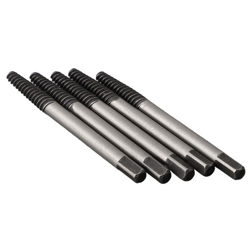 Left Hand Thread Screw Extractor Set 5 Piece Kit for Removing Stubborn ...