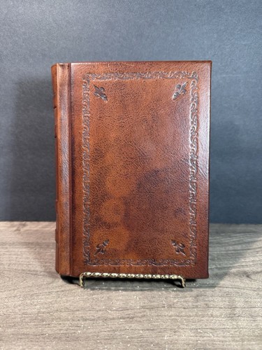 Tooled Leather Bound Rag Paper Journal 5”x7” Unused Fluer De Lid | eBay