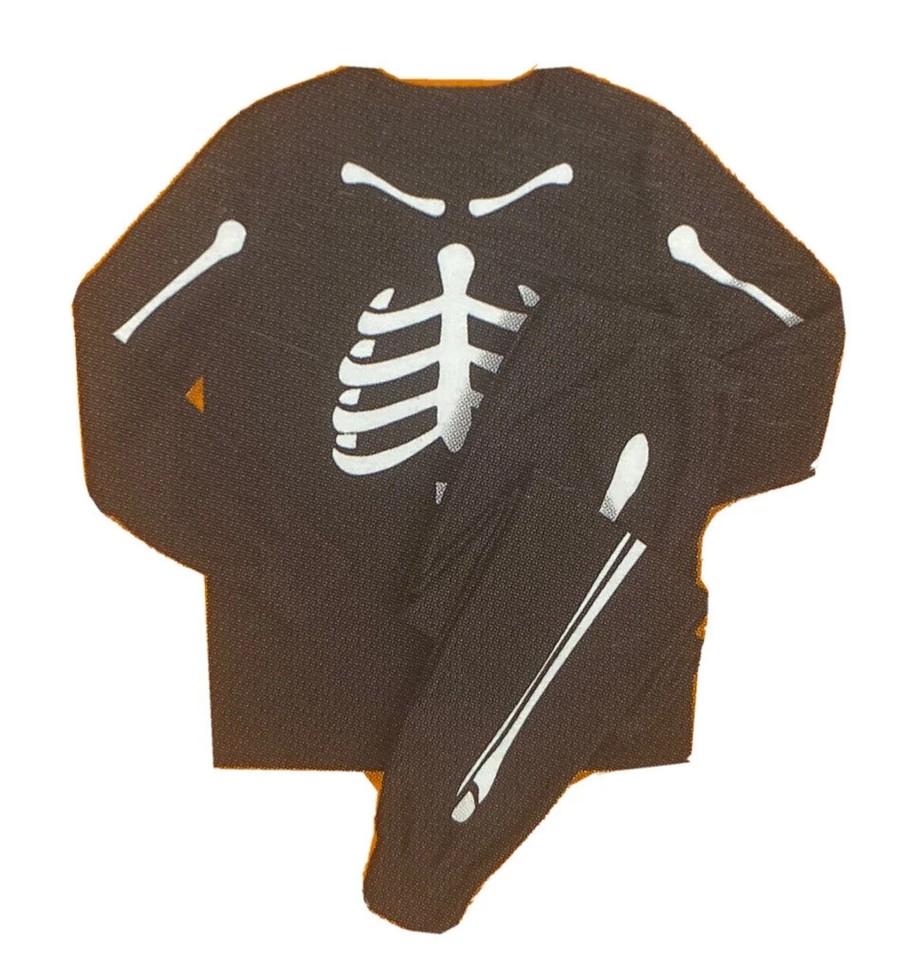 Mens Skeleton Hyde and eek 2 piece sleep set black bones Halloween ...