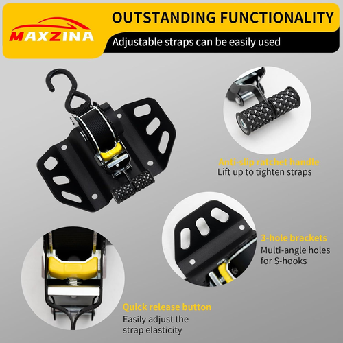 Retractable Ratchet Straps Compatible with 2015-2025 Ford F150 2PCS | eBay