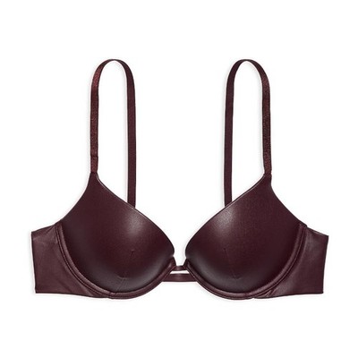 Victoria's Secret Very Sexy Faux Leather Push-Up Bra 30B *Burgundy ...