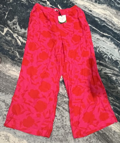 Women's Classic Rose High-Rise Linen Trousers Pants Kate spade x Target ...