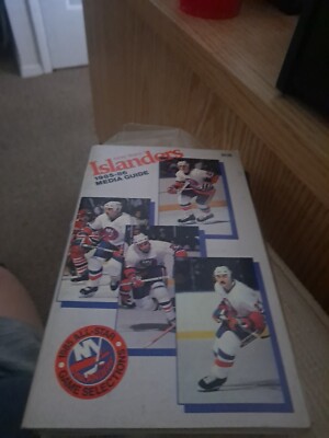 1985-86 New York Islanders Media Guide Mike Bossy, Brent Sutter & Brian ...