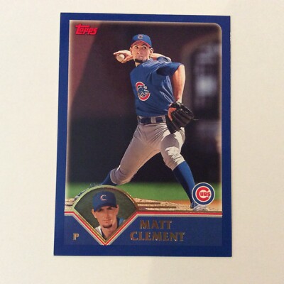 2003 Topps #539 Matt Clement Chicago Cubs | eBay