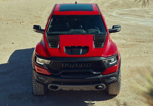 For Dodge Ram Trx 2019-23 ABS Carbon Engine Air Flow Intake Hood Grille ...