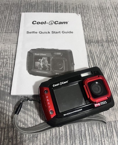 iON Cool-iCam Tough Waterproof Shockproof Digital Selfie Camera w/Dual ...