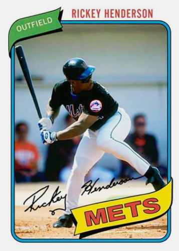 RICKEY HENDERSON METS 80## BUY 5 GET 1 FREE # or 30% OFF 12 OR MORE | eBay