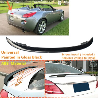 For 2006-2009 Pontiac Solstice Trunk Spoiler Wing Gloss Black 51 ...