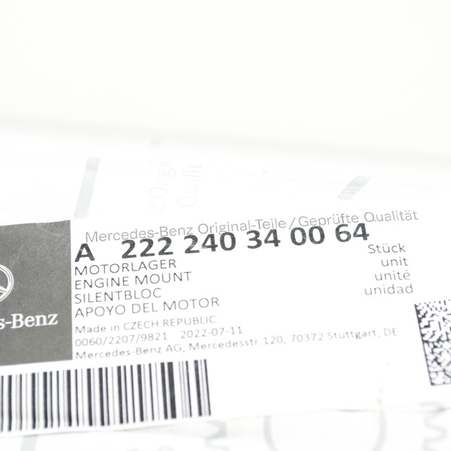 Mercedes-Benz S W222 Motorlager vorne rechts A2222403400 NEU ORIGINAL ...