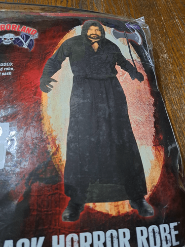 New Mens Standard Size Rubies Horrorland Black Horror Robe Halloween ...