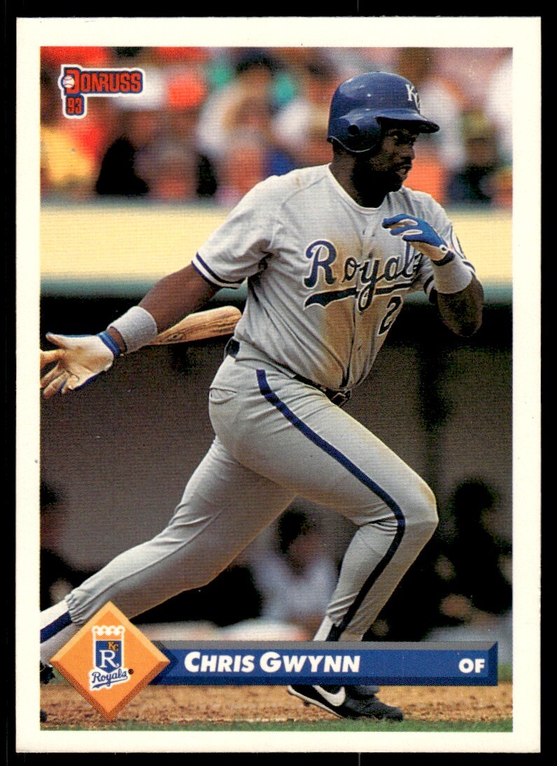 1993 Donruss Baseball Card Chris Gwynn Kansas City Royals #657 | eBay