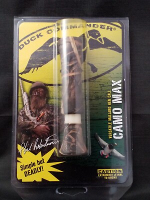 New Duck Dynasty Hunting Commander Camo Max Versatile Hen Mallard Call ...