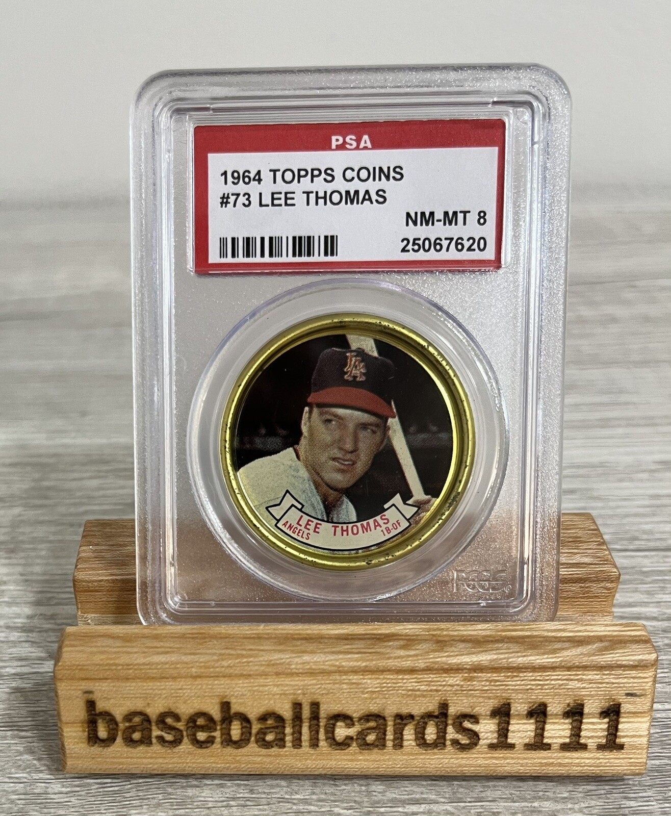 1964 Topps Coin #73 Lee Thomas PSA 8 NM-MT i5G | eBay