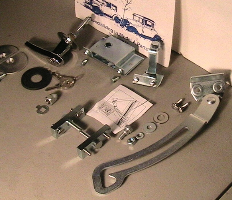 1928-1931 Ford Model A Super Deluxe Trunk Lid Handle HD Hinge Kit and ...