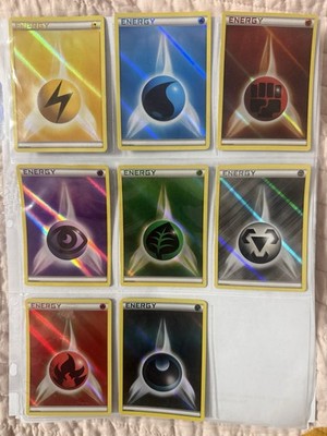 8 Holo 2013 Series Grass, Fire, Water, Psychic, Fighting, + Light ...