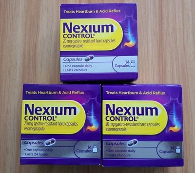 3 x Nexium Control Heartburn & Indigestion CAPSULES for Acid Reflux ...