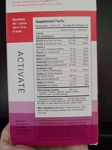 Activate Drink Mix Apple Berry NEW SEALED 30 Packets | eBay