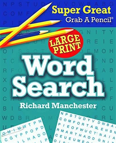 Super Great Grab A Pencil Large Print Word Search - Paperback - VERY ...