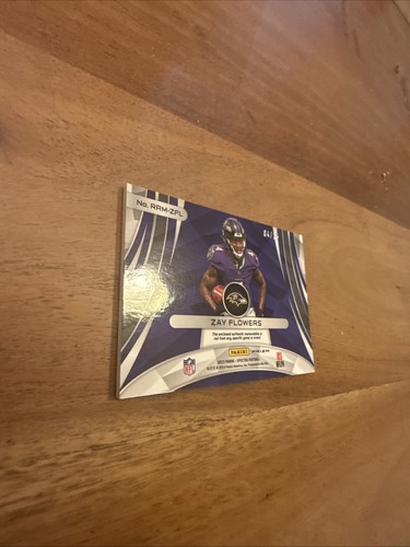2023 Panini Spectra Zay Flowers RPA Purple Prizm /15 🏈 Rising Rookie🔥🔥 ...