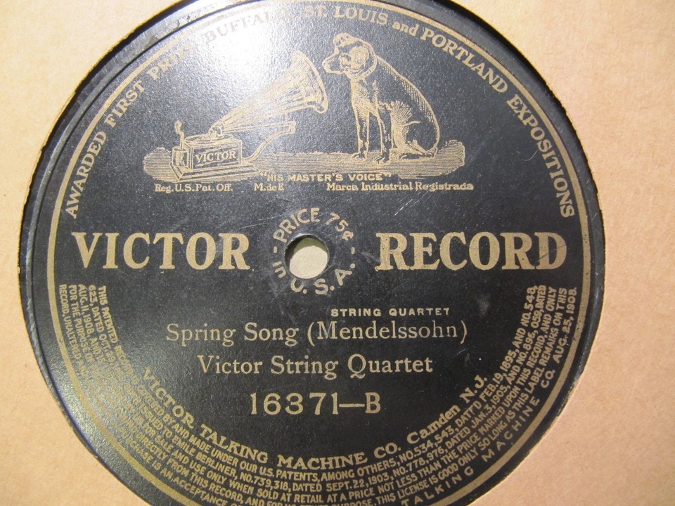 1909 ARTHUR PRYOR Trombone Emil KENEKE Cornet TOVATORE Victor String ...