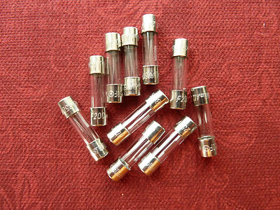10 Slow Blow Time Delay Anti Surge Fuse All values 63mA - 20 Amp 250V ...