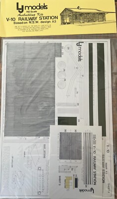 'LJ Models HO scale card model kit of a RAILWAY STATION | eBay