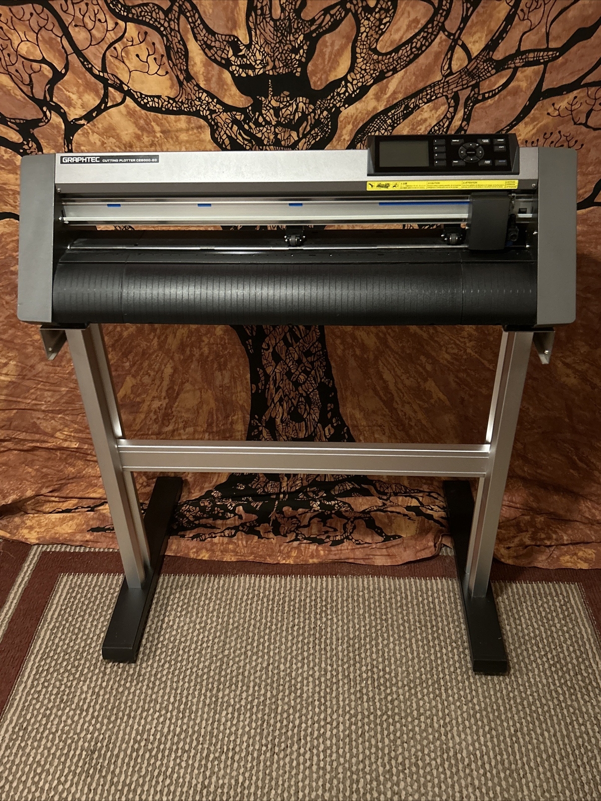 Graphtec CE6000-60 24" Vinyl Cutter Plotter with Stand, Heat Press and ...