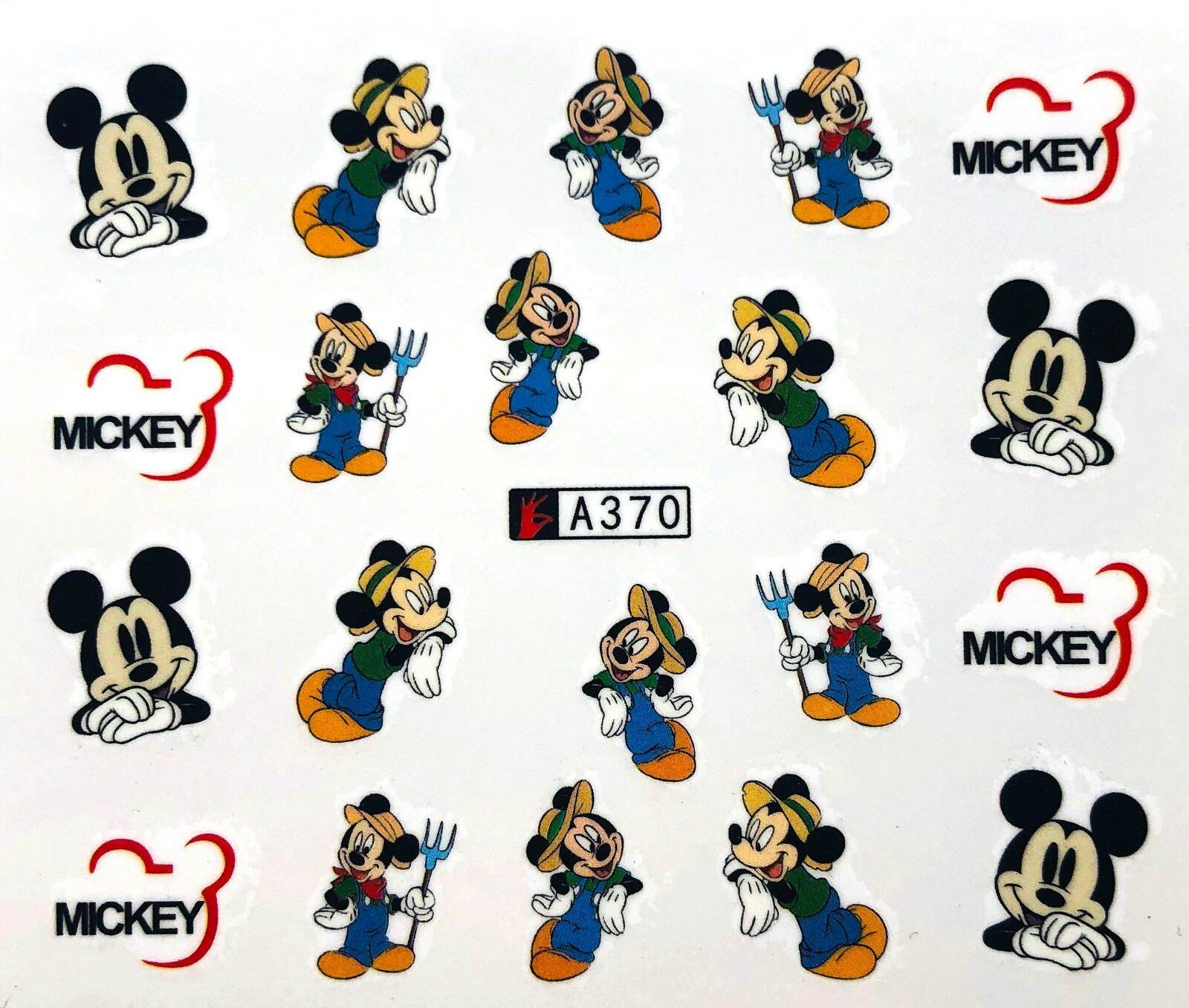 Nagelsticker Nail Art Wasser Transfer Tattoo Nagel Comic Mickey Mouse ...