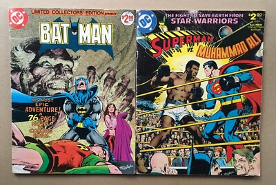 NEAL ADAMS Batman & SUPERMAN treasury editions lot C-51 & C-56 1977-78 ...