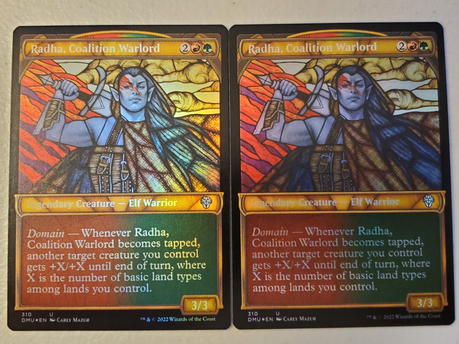 MTG 2x Radha Coalition Warlord DMU 310 Foil Showcase Near Mint | eBay