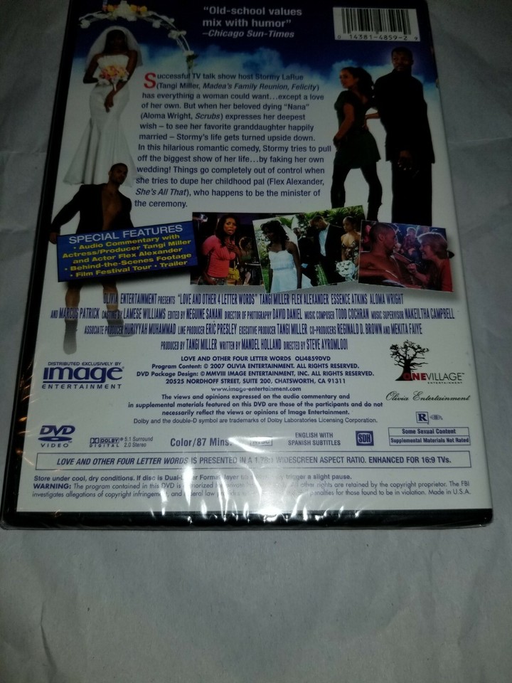 Love And Other Four Letter Words DVD New and Sealed Flex Alexander ...