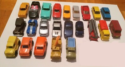 COLLECTION OF 23 DIFFERENT VINTAGE MODEL CARS GERMANY 1960-80's 1:87 H0 ...