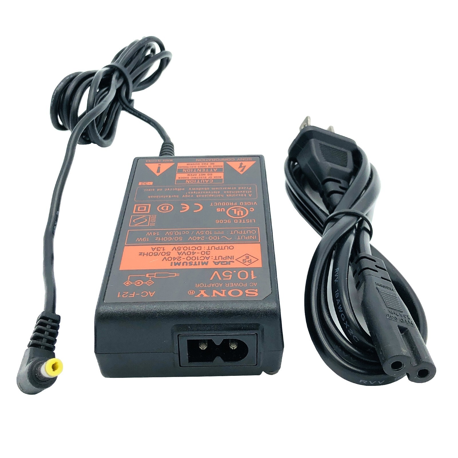 Genuine Sony AC Power Supply Adapter 10.5v DC 1.3a 14w Ac-f21 for sale ...