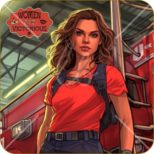 3 Lady Firefighter Girl Power Vinyl Stickers | eBay