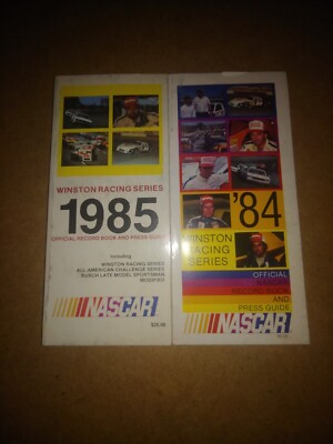 Vintage NASCAR 1984 1985 Winston racing series yearbook and record book ...