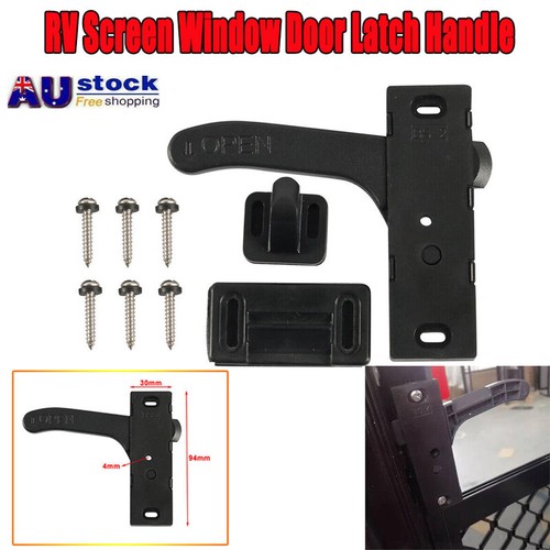 RV Screen Window Door Latch Hand Open Close Handle Kit Fit For Camper ...