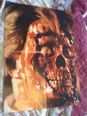 Night of the Creeps Poster # 1 PINHOLES Face ripped off! 1986 Fred ...