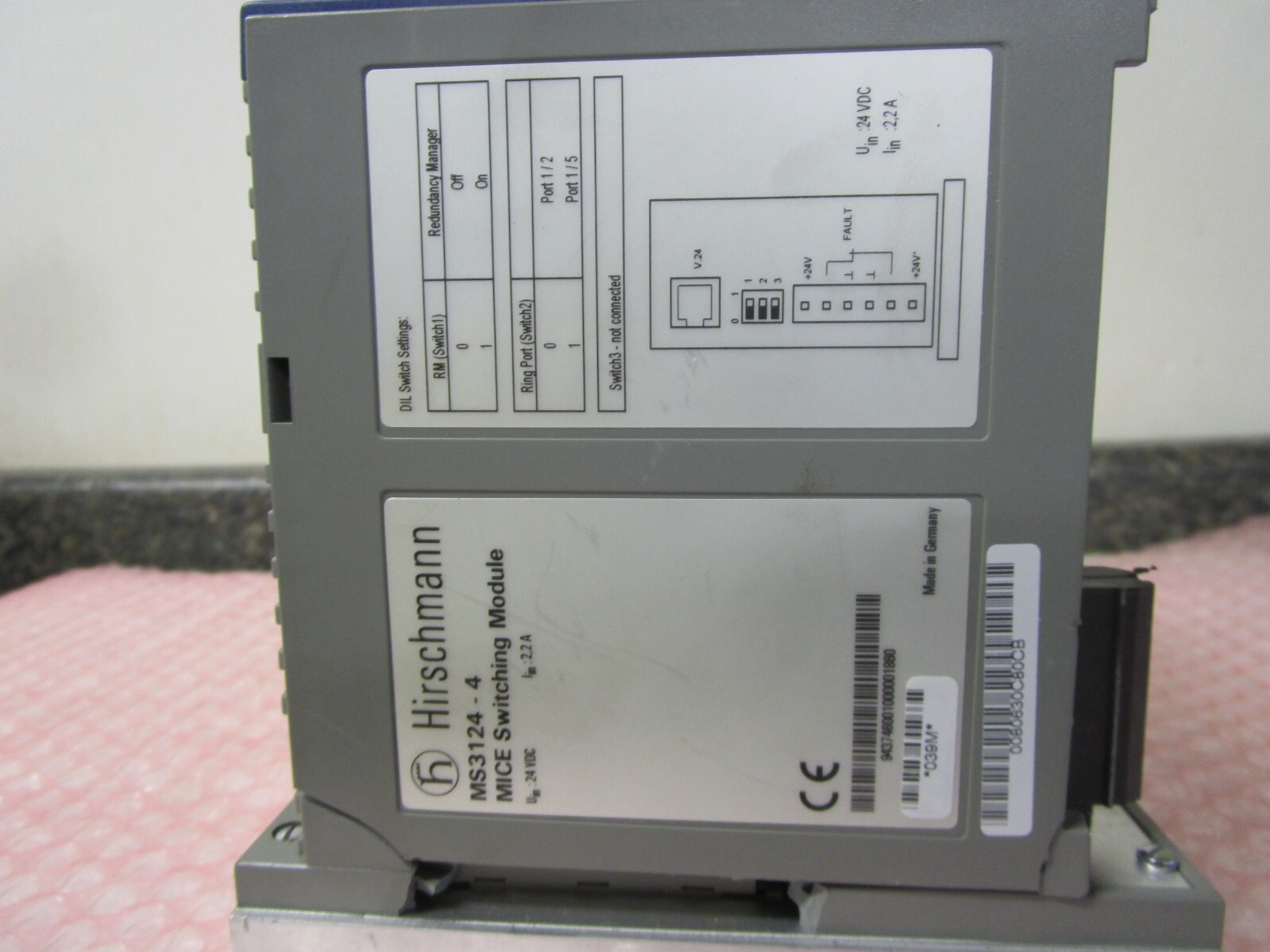 Hirschmann MS3124-4 Mice Switching Module - Cracked Plastics - See ...