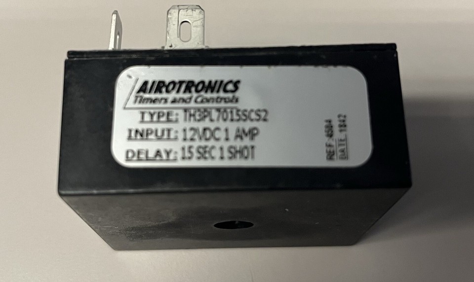 AIROTRONICS - TH3PL7015SCS2 - 12V 1A - 15 Second One Shot Relay Timer ...