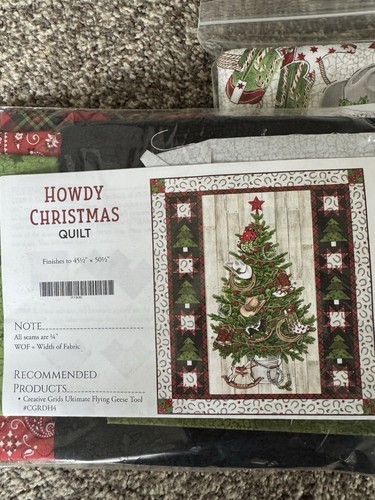 Howdy Christmas Quilt Kit- Shabby Fabrics Finished 45.5 X 50.5 | eBay