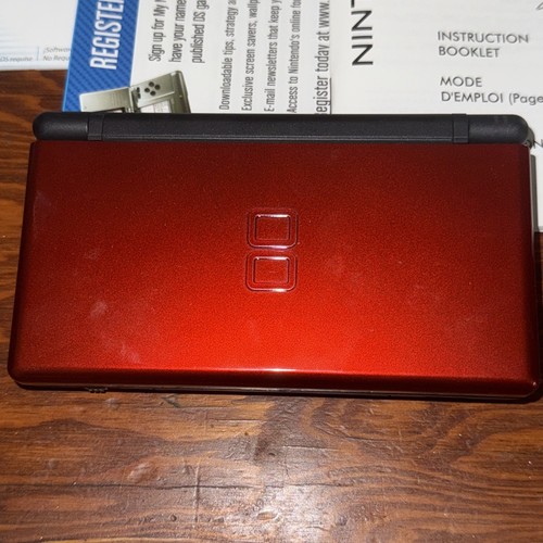 Nintendo DS Lite With Charger and Stylus Red Original Box and Six Games ...
