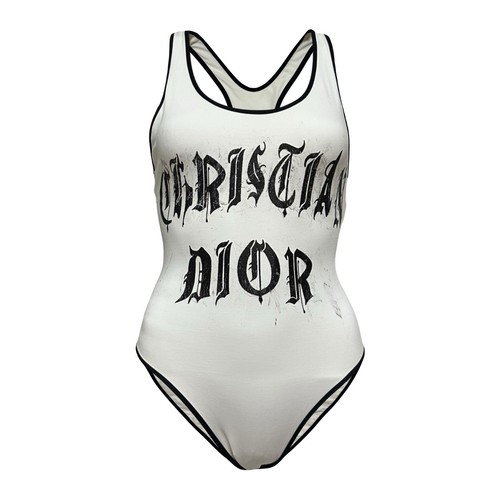 CHRISTIAN DIOR Spring Summer 2002 Gothic Logo Swimsuit | eBay