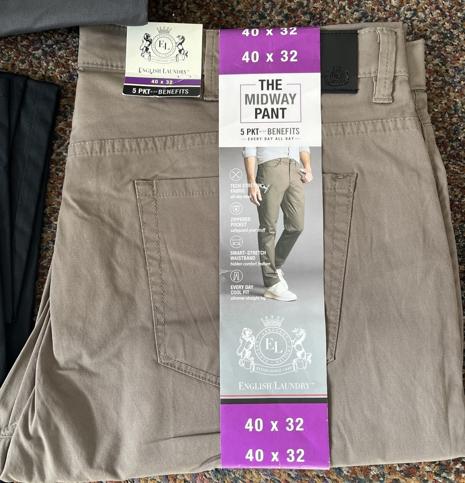 English Laundry Mens 5 Pocket Midway Pant ( ) Various Sizes & Colors ...