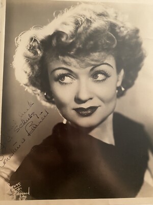 Authentic Classic Hollywood Movie Star Constance Bennett Signed ...