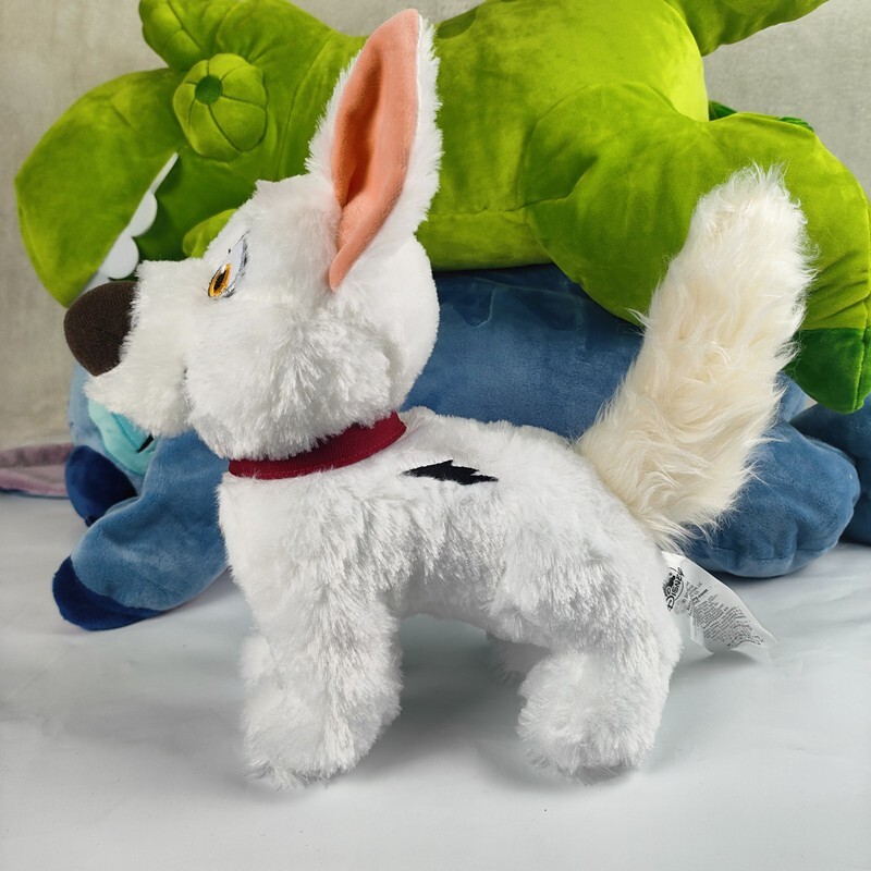 New Disney Bolt Standing 11” White Dog Toy Stuffed Animal Dolls | eBay