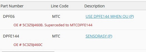 DPFE144 New OEM for Ford 6.0L Diesel EGR Pressure Feedback Sensor DPFE ...