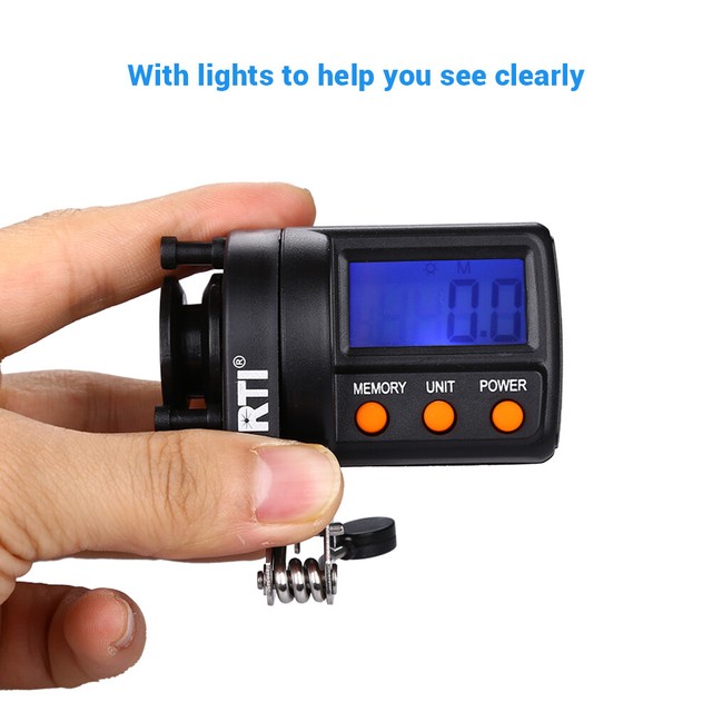 Fishing Line Counter 999.9m Digital Display Adjust With Battery Depth ...