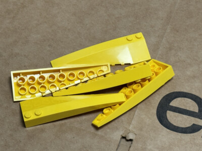 LEGO Parts - Yellow Wedge 10 x 3 Left - No 50955 - QTY 5 | eBay